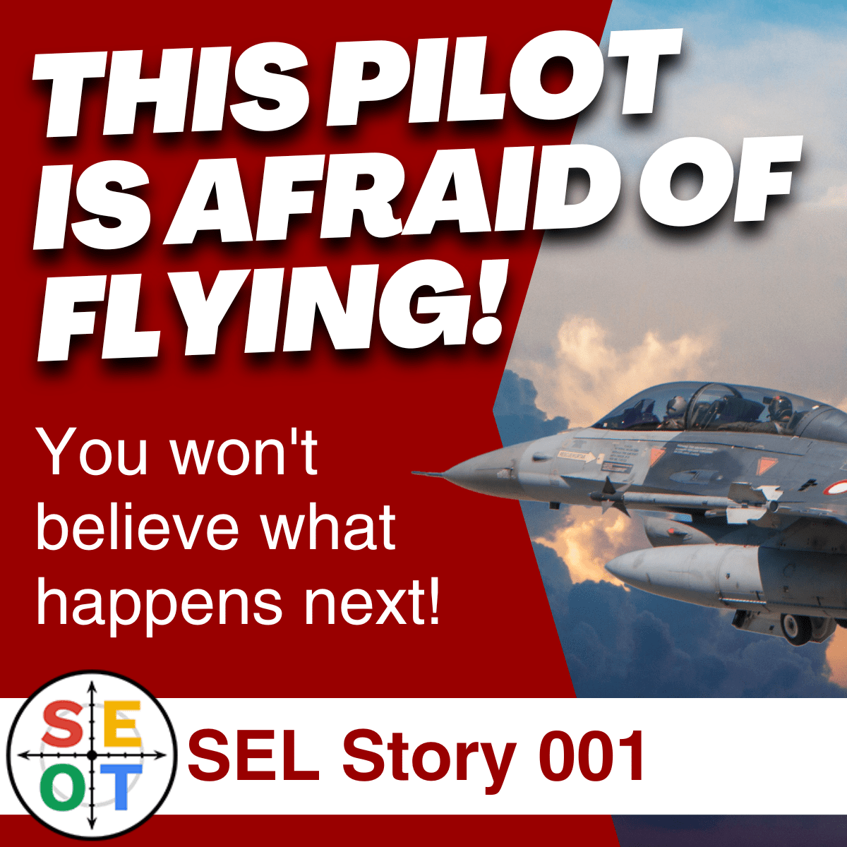 US Fighter Pilot terrified of flying. Find out what happened next ...